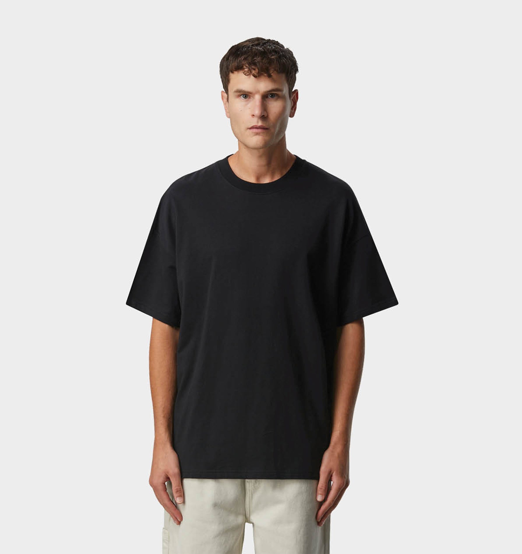 Heavyweight Box Fit Tee in Black | I Love Ugly US