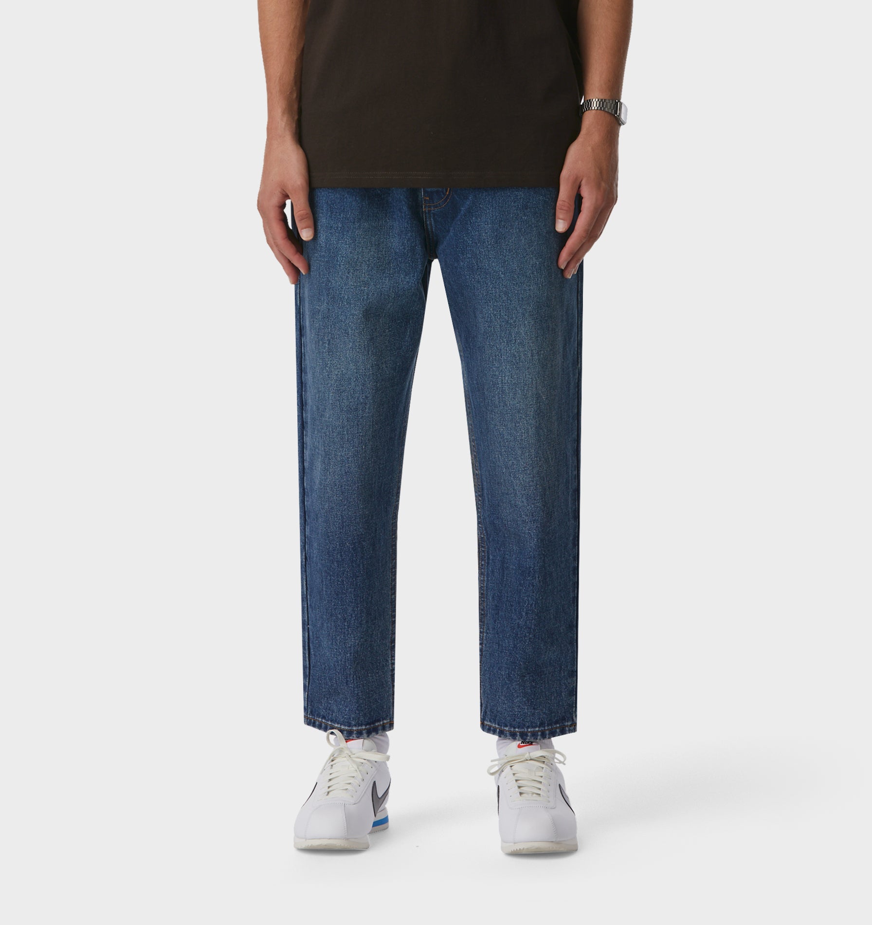 Cropped 90s Denim - Denim Pant in Washed Indigo | I Love Ugly US