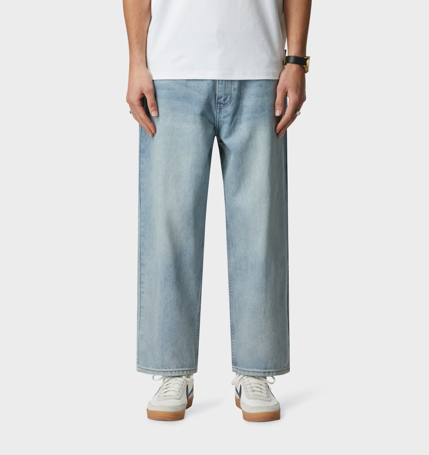 Samson Cropped Denim - Light Vintage Blue | I Love Ugly US