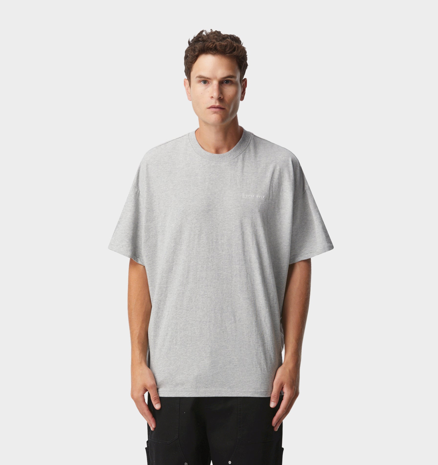 Box Tee - Vintage Grey | I Love Ugly US