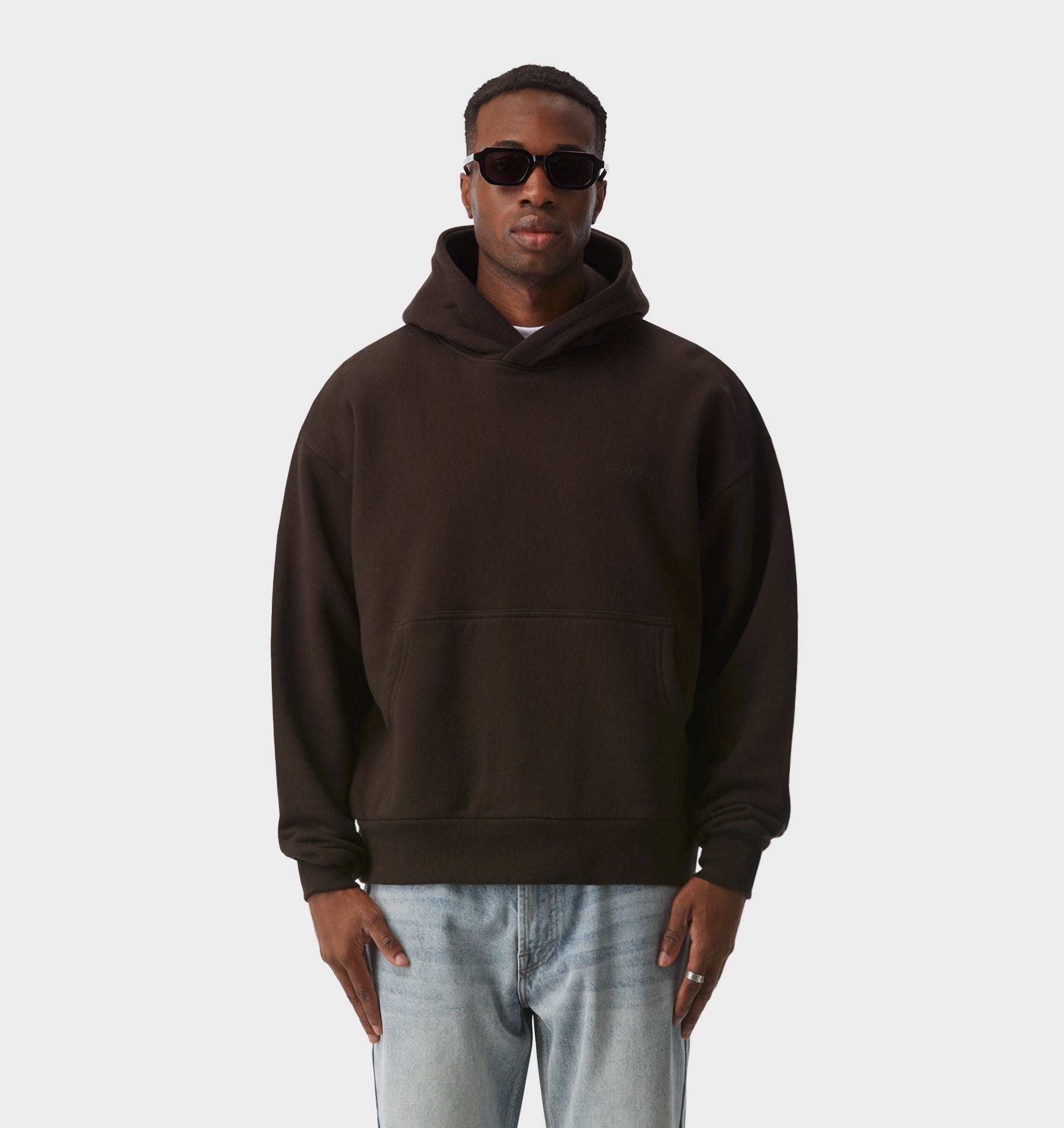 Enzo Cropped Hood - Coffee Bean | I Love Ugly US